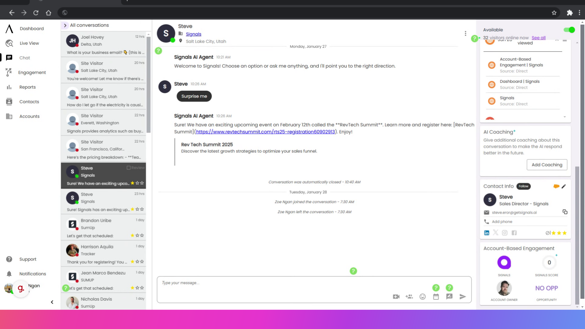 Organizing Chats - Signals Help Docs