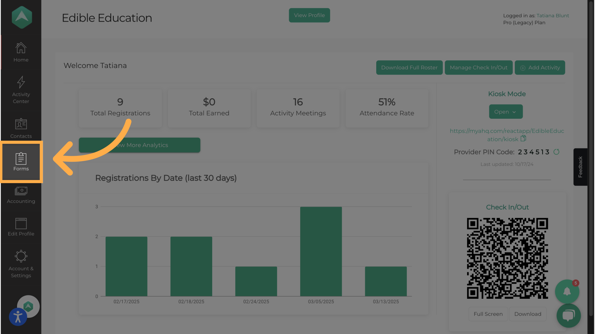 How to Use AHQ Forms for Meal Tracking