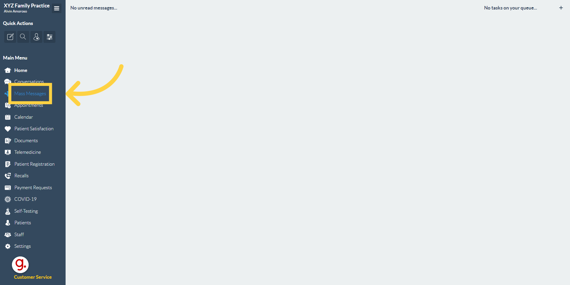 How to send a mass message to your patients?