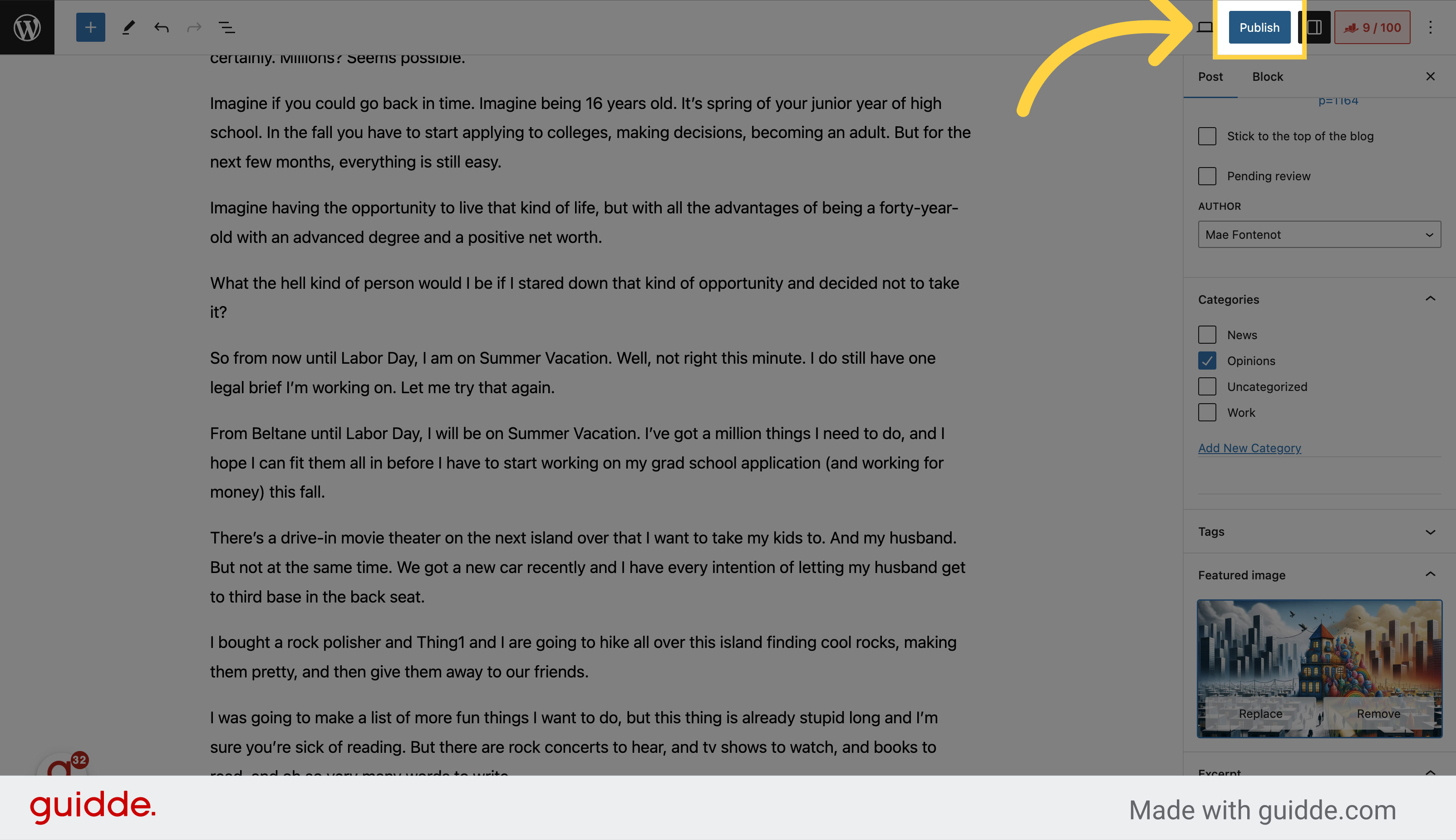 How to add a blog post to a WordPress Website - giant.is