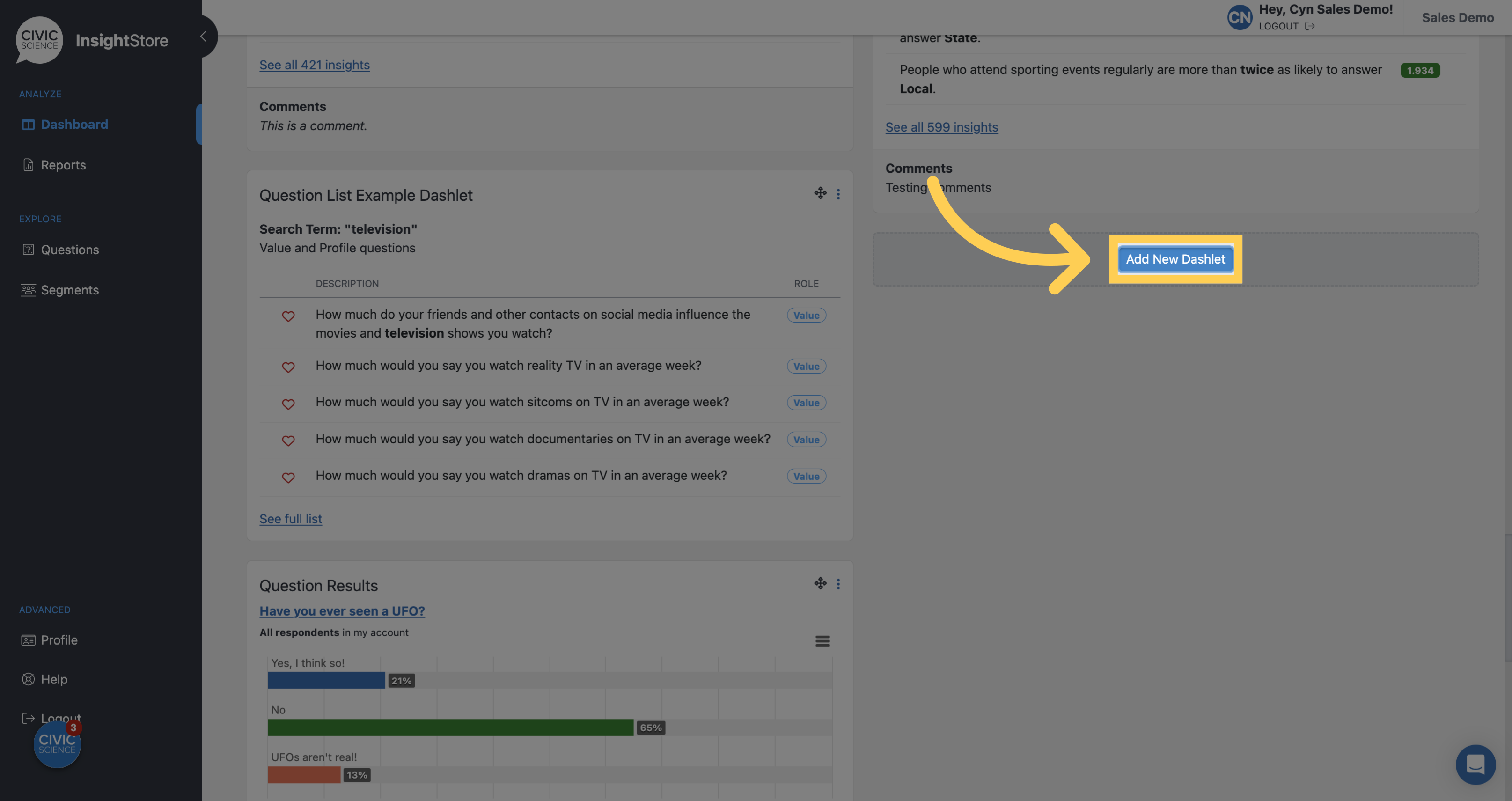 Video: adding a question | CivicScience Knowledge Base