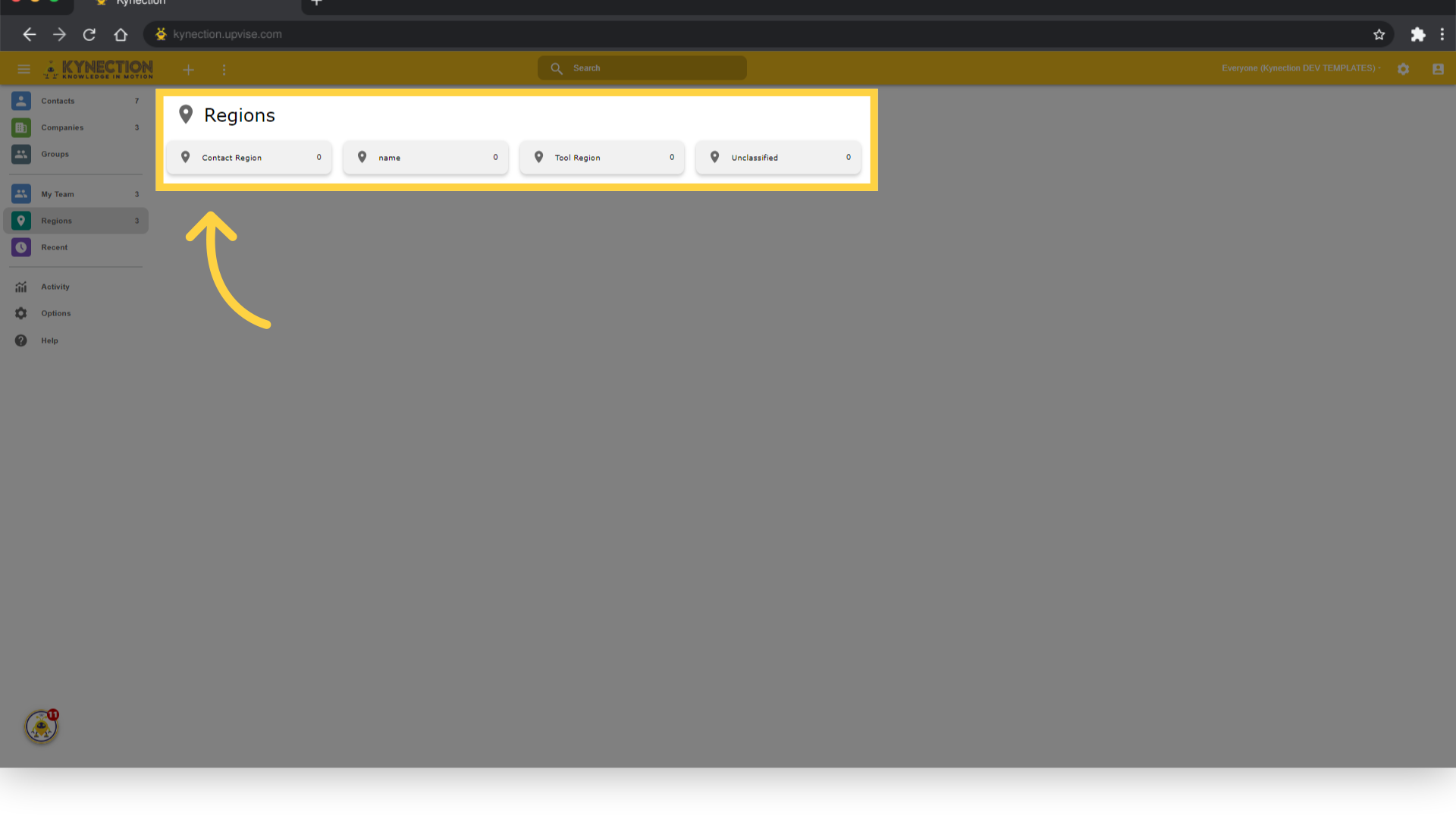 Migrate Equipment Regions to Contact Regions – Kynection