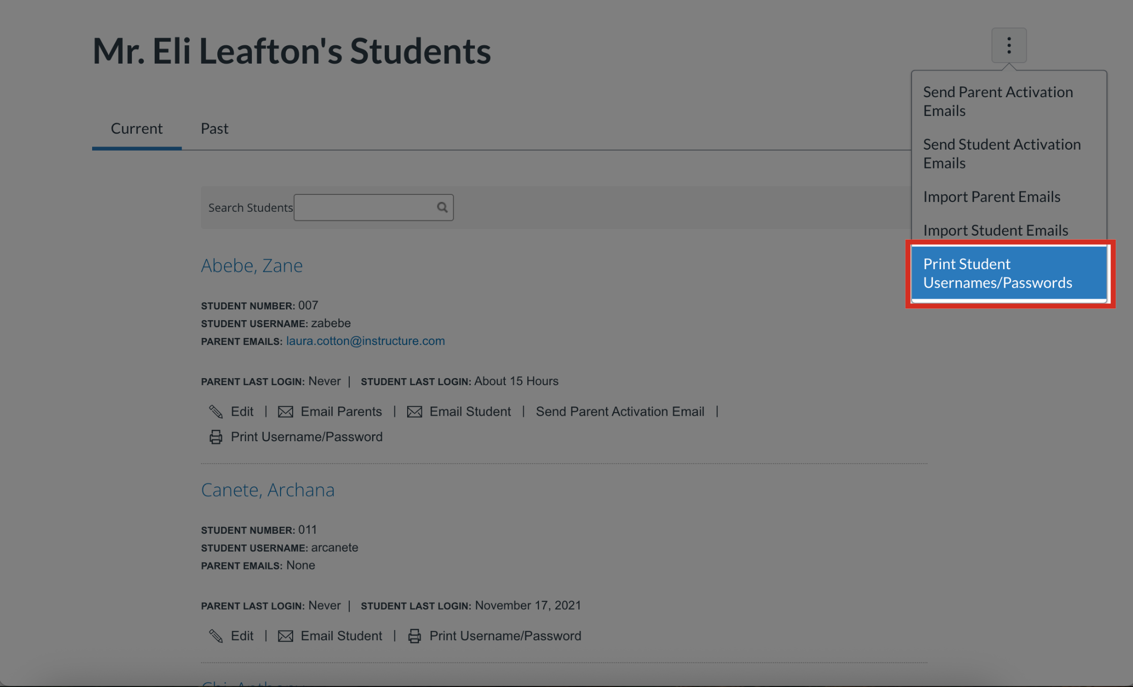 How do I activate student account logins as a teacher? - Instructure ...