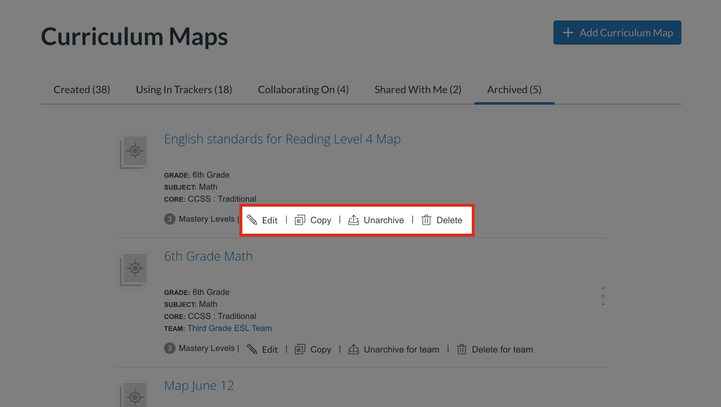 How do I use the Curriculum Maps page? - Instructure Community
