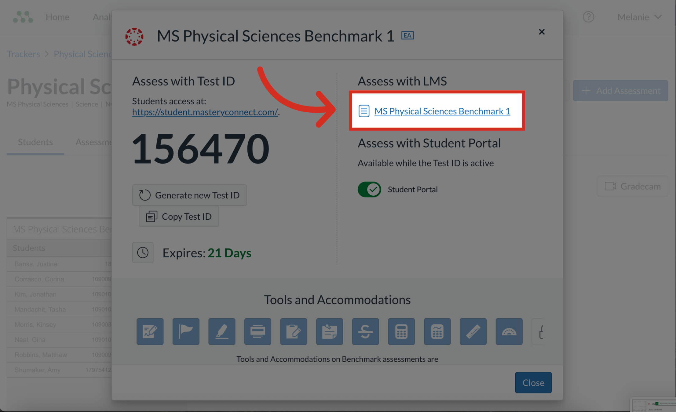 6th Grade Benchmark Test