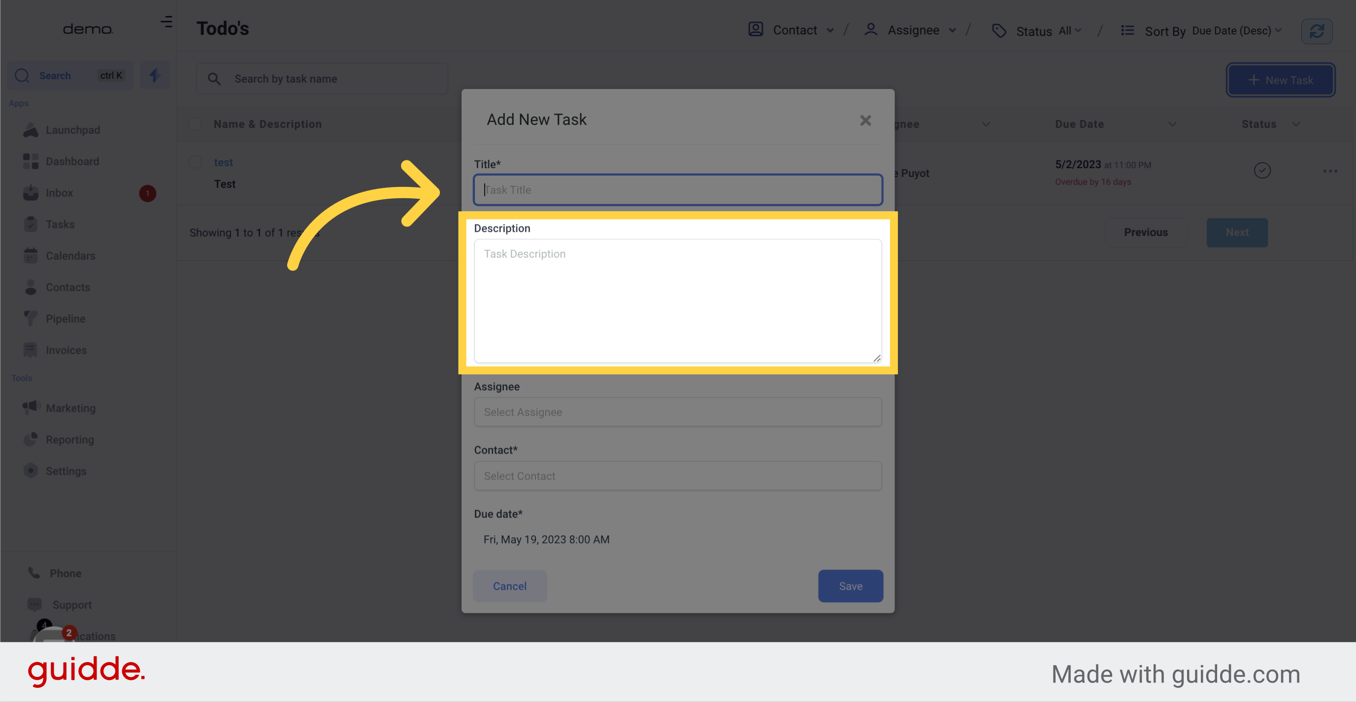 How to Create a New Task in Your CRM | Maven HQ