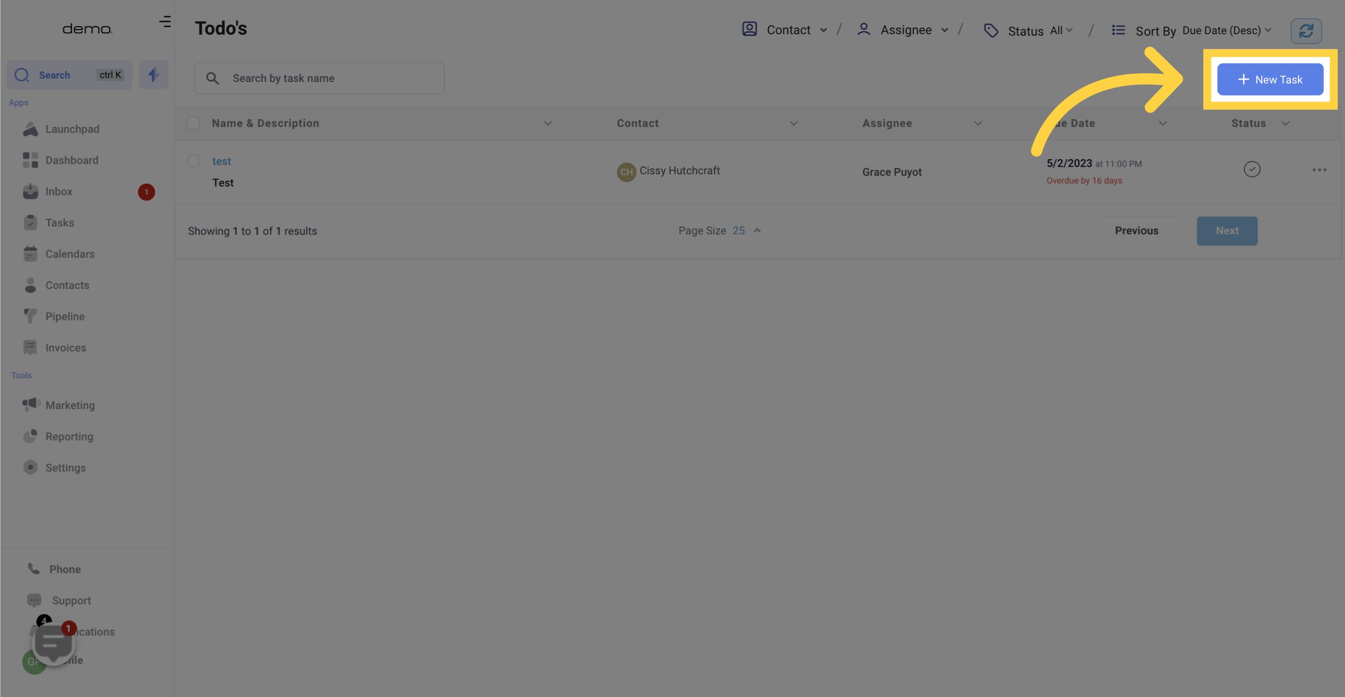 How To Create A New Task In Your Crm Maven Hq