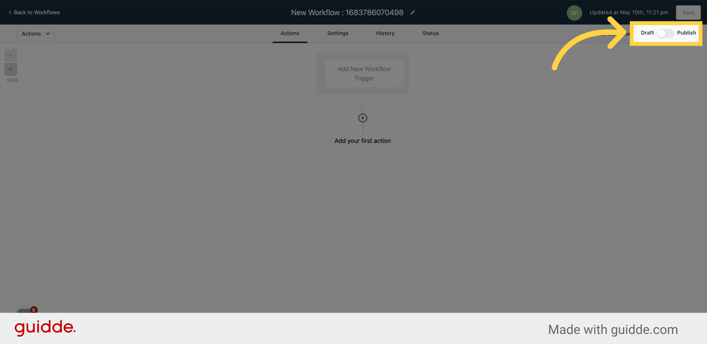How to use Workflow - Actions tab | Maven HQ