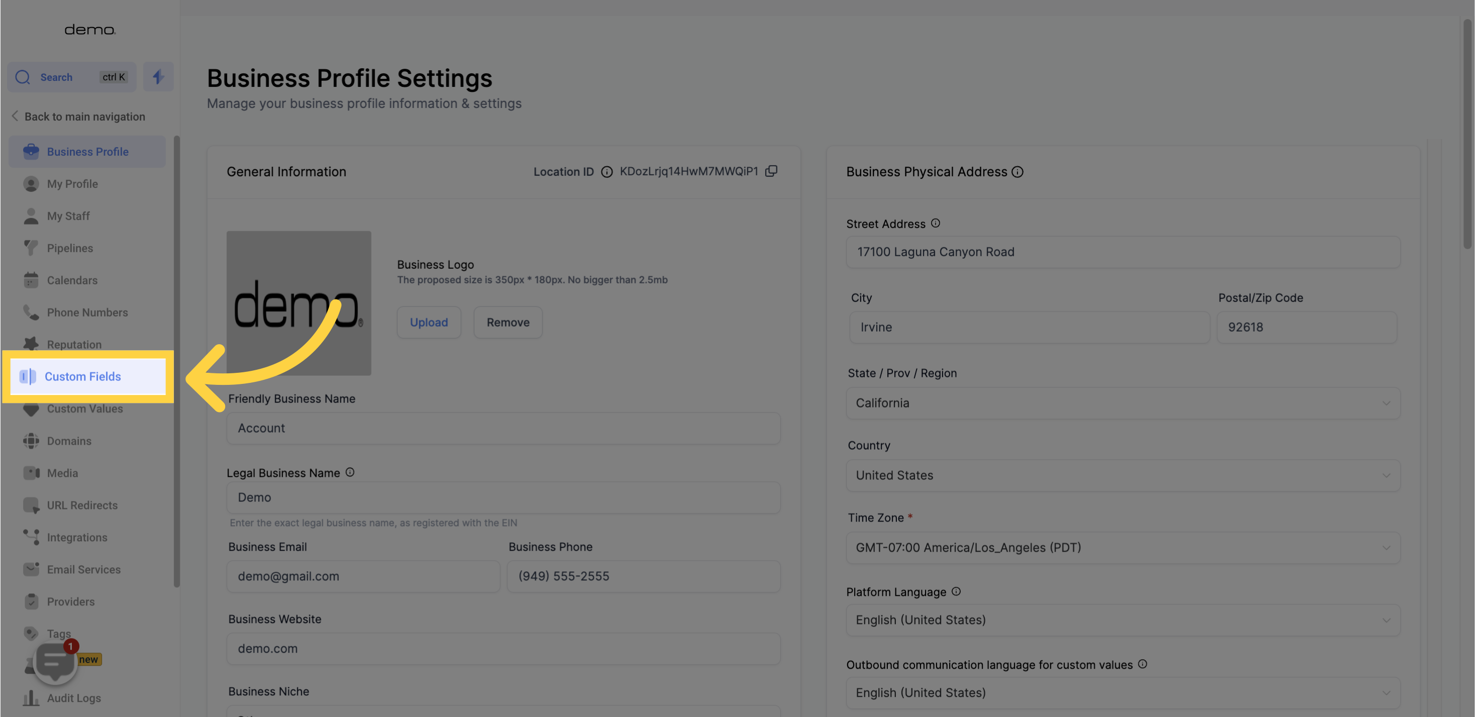 Adding Custom Fields Maven Hq