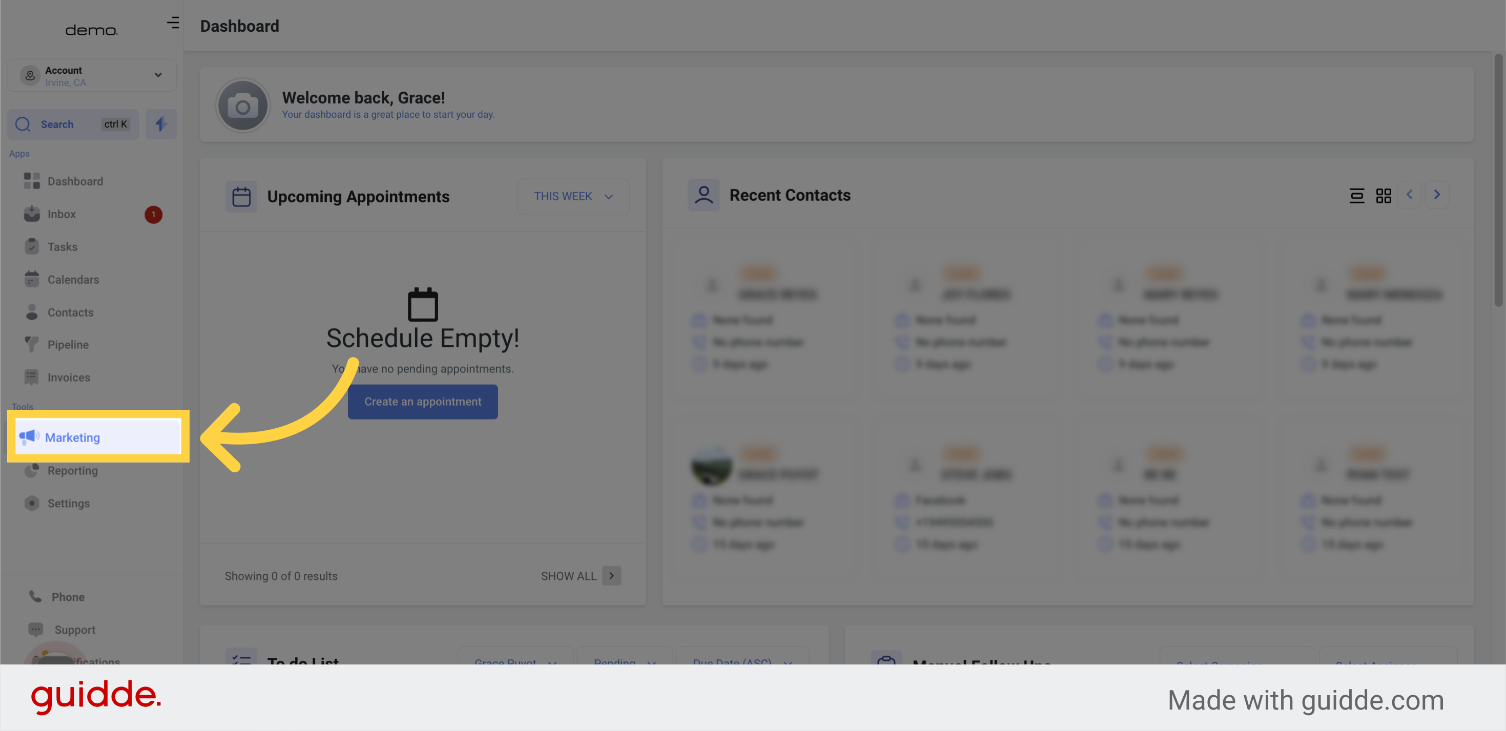 CRM actions - How to use update contact field | Maven HQ