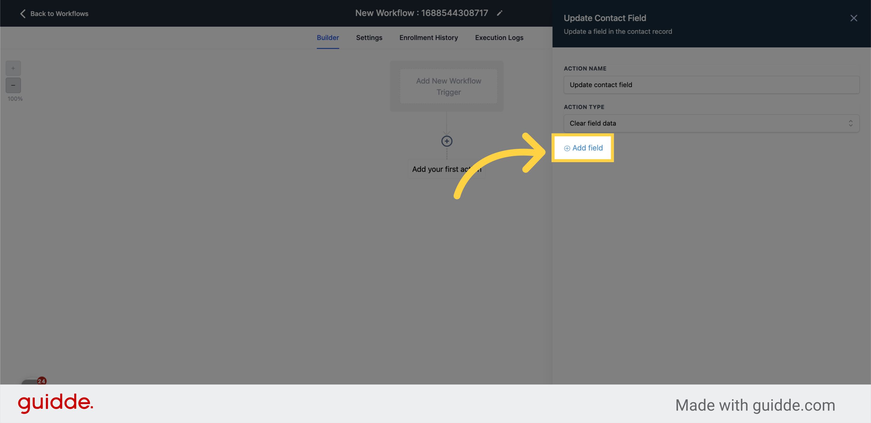 CRM actions - How to use update contact field | Maven HQ