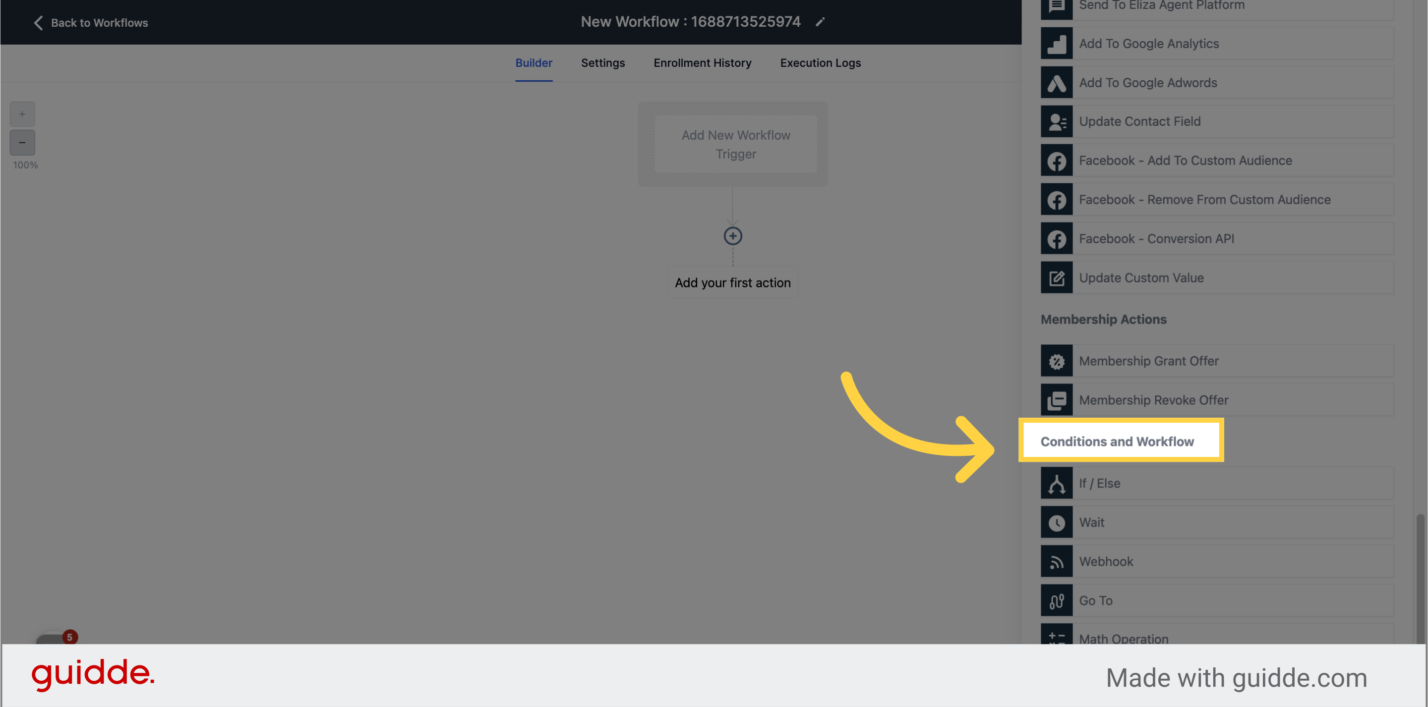 Conditions and workflow actions - How to use goal event | Maven HQ