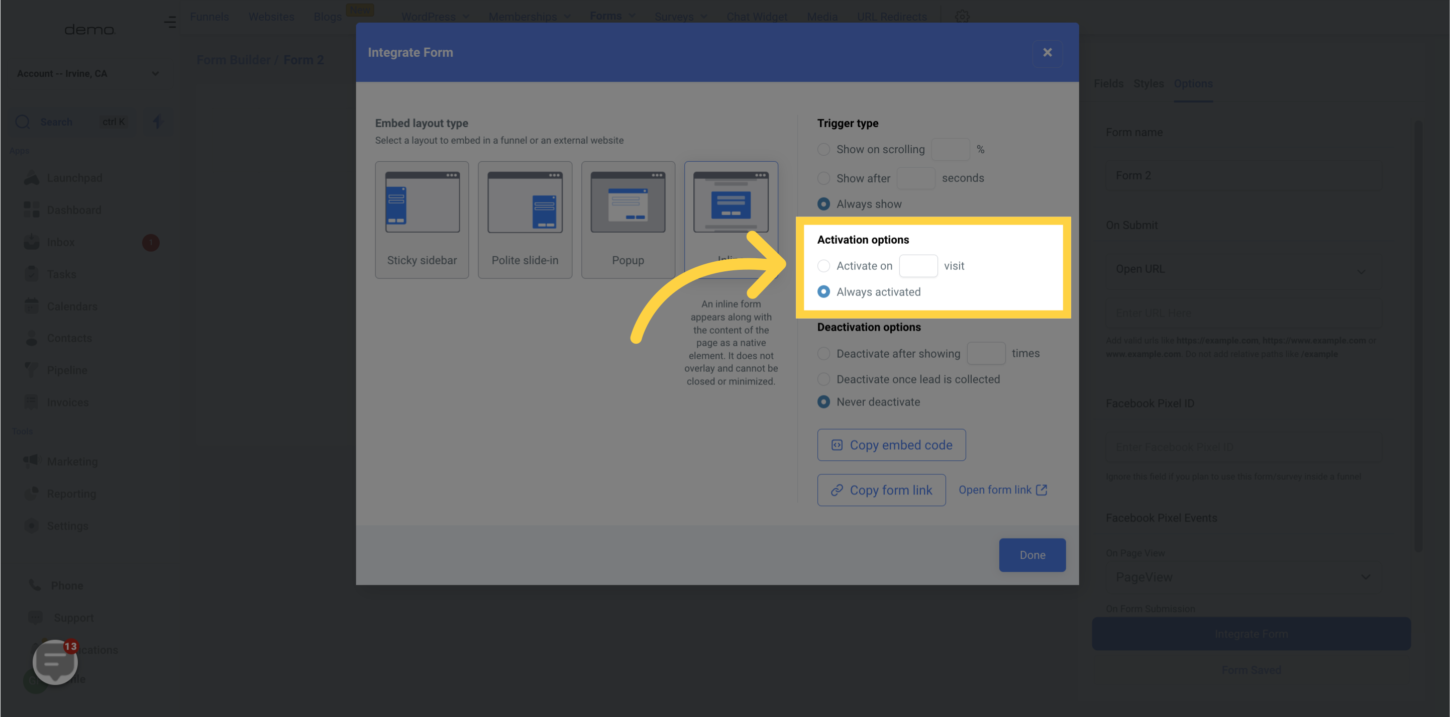 Overview of the Form Builder Section | Maven HQ