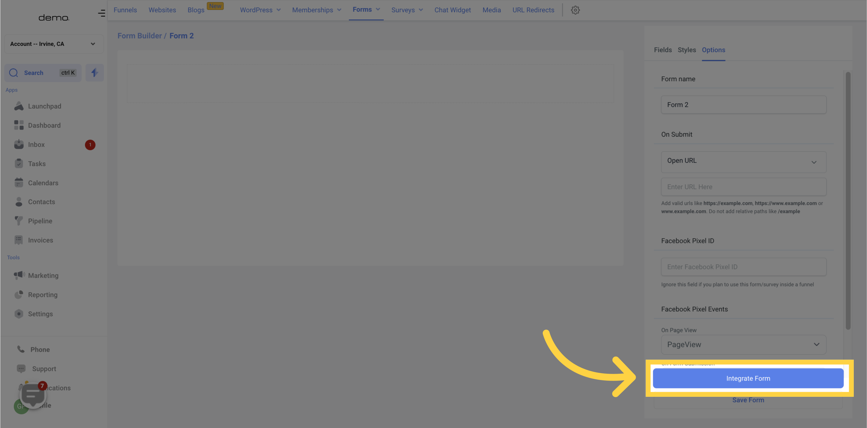 Overview of the Form Builder Section | Maven HQ