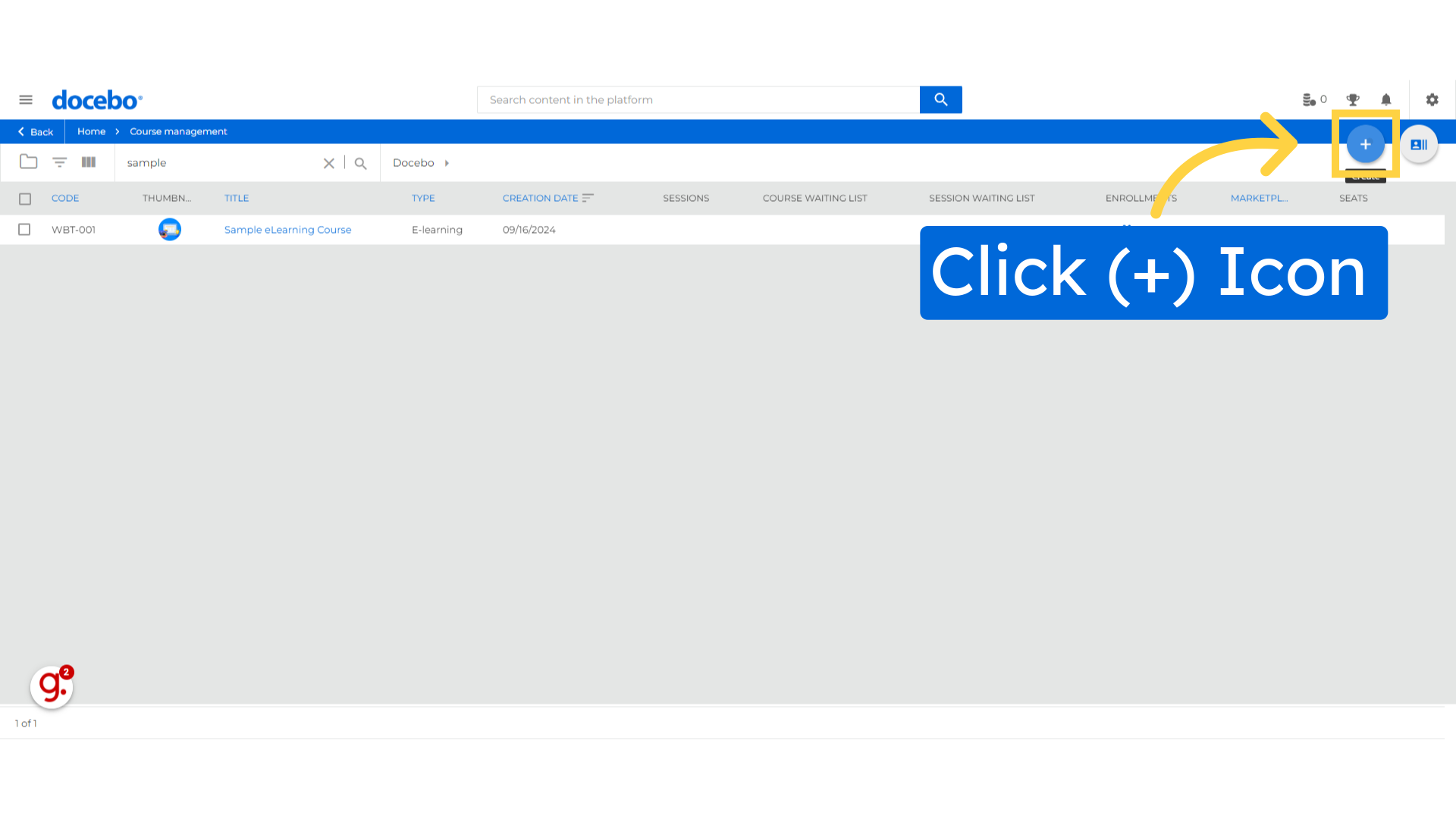 How to create a eLearning Course in Docebo - Guidde | Gallery