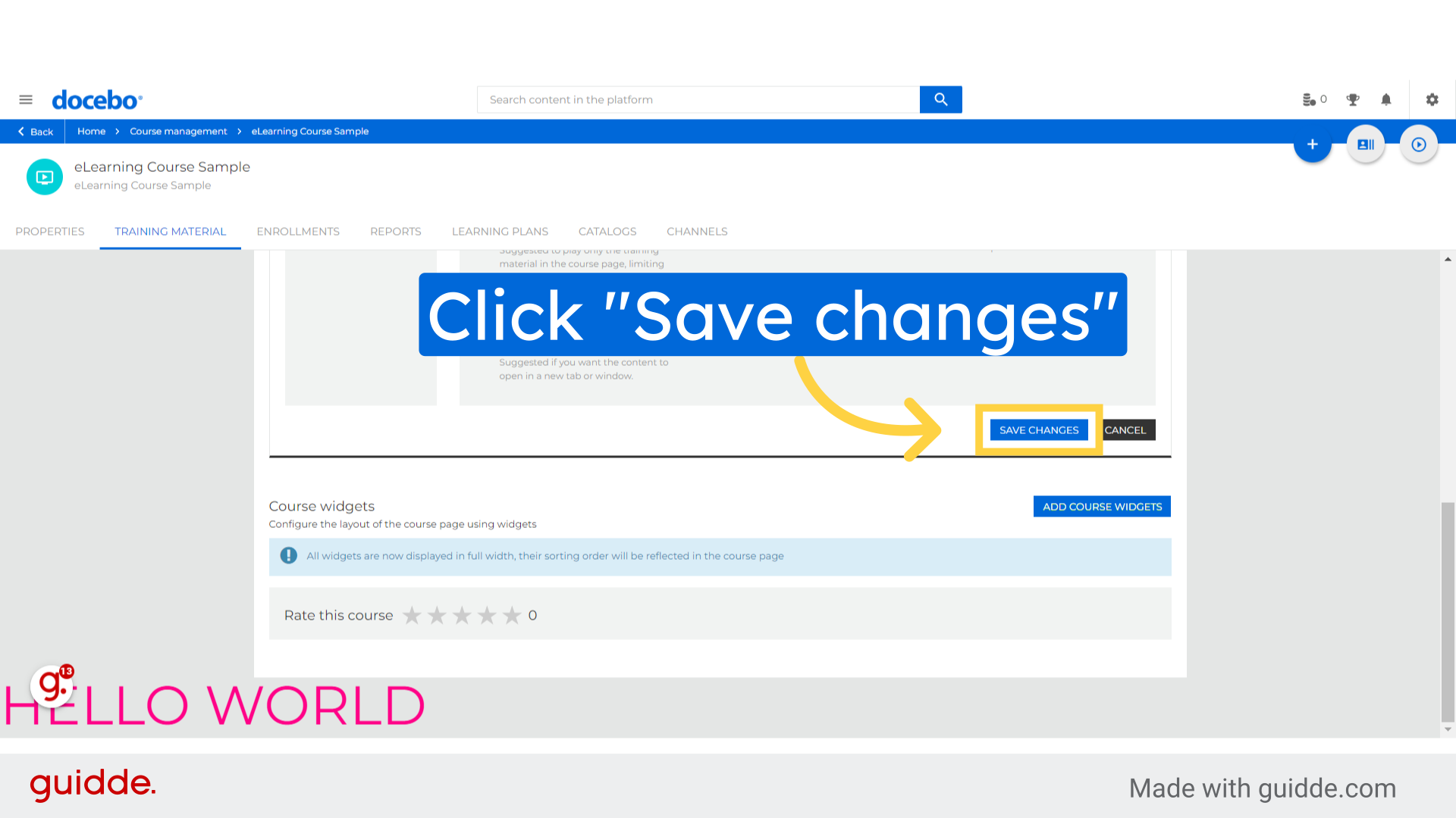 How to import content into a Course in Docebo - Guidde | Gallery