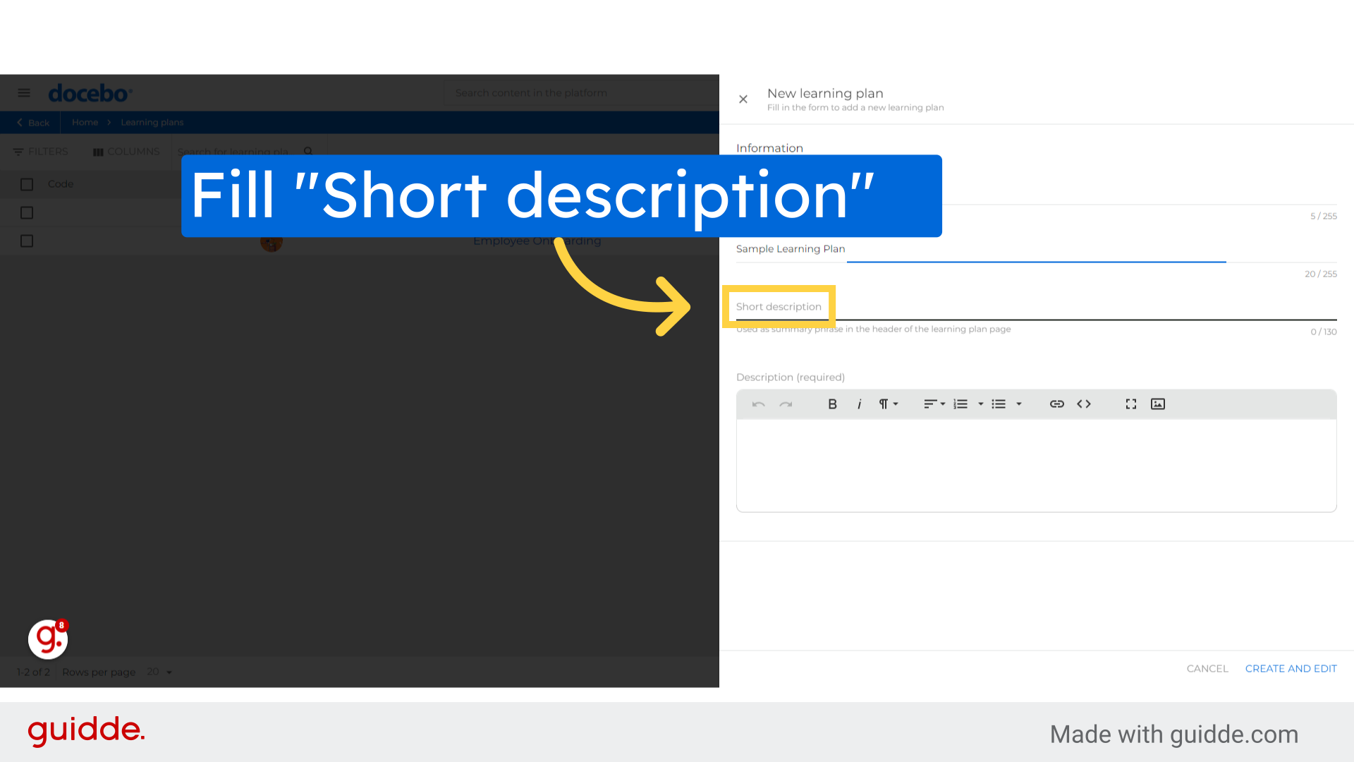 How to create Learning Plan in Docebo - Guidde | Gallery