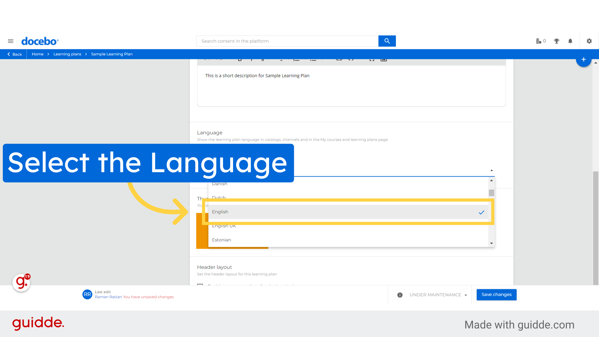 How to create Learning Plan in Docebo - Guidde | Gallery
