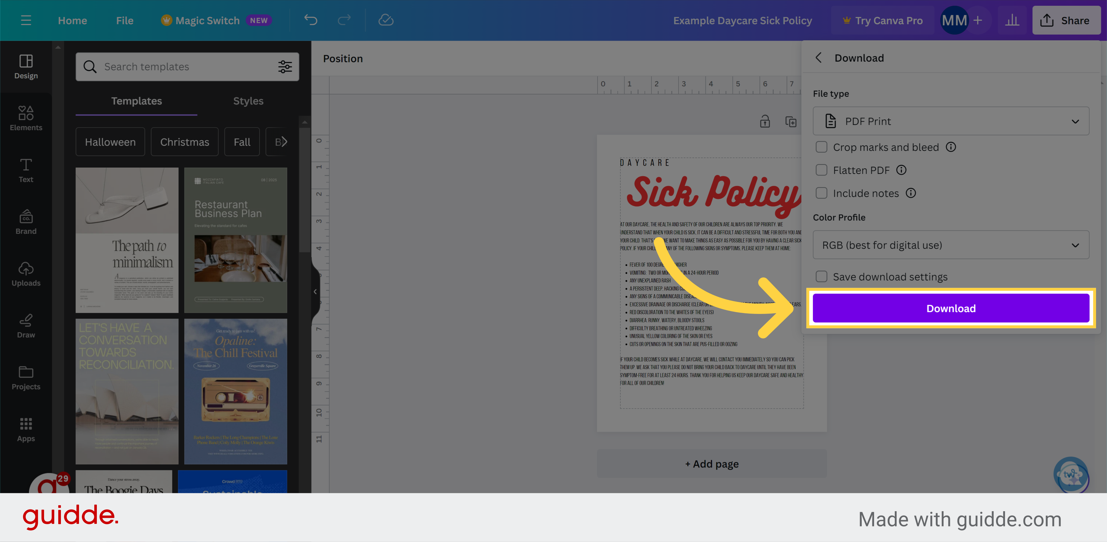 How To Use A Canva Template - HOW TO START A HOME DAYCARE