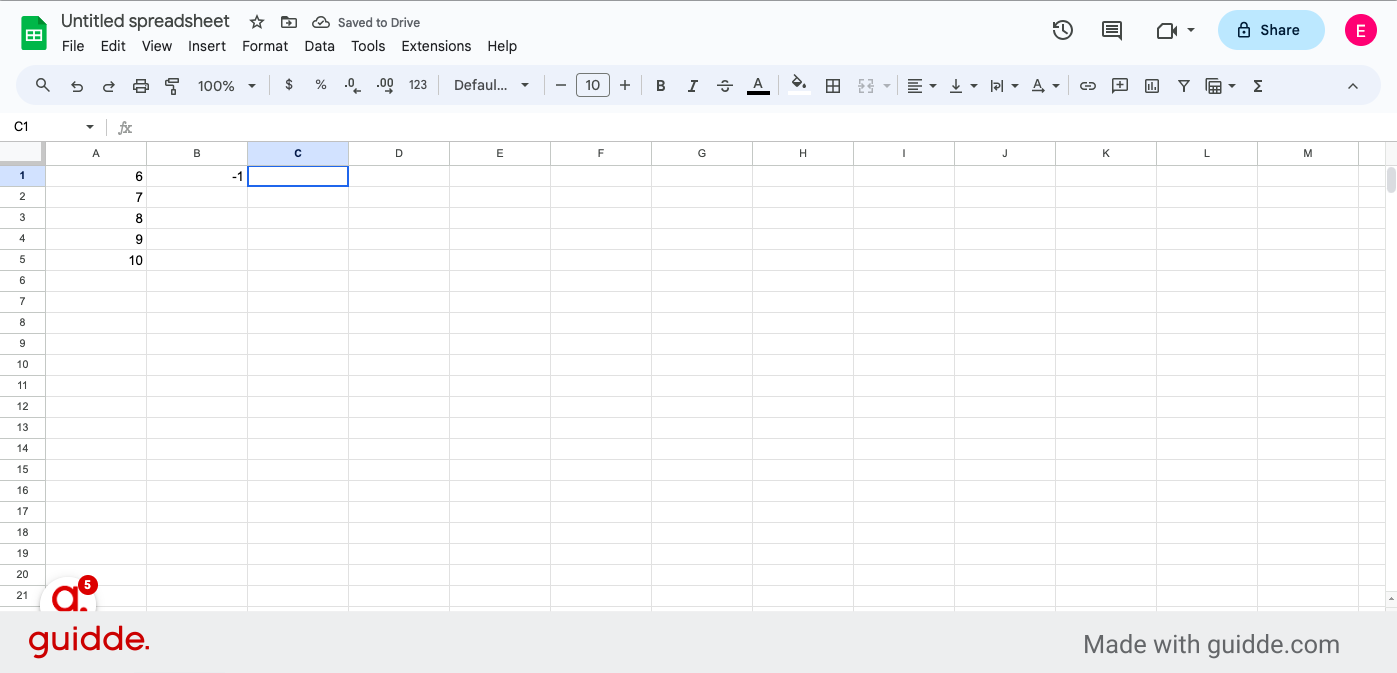 How to subtract in Google Sheets - Guidde | Gallery