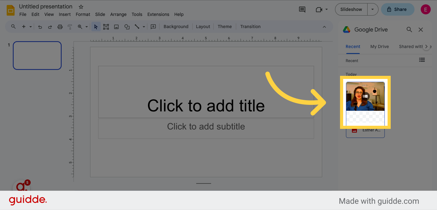 How to add a GIF to Google Slides - Guidde | Gallery