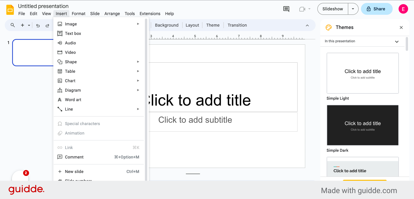 How to add a GIF to Google Slides