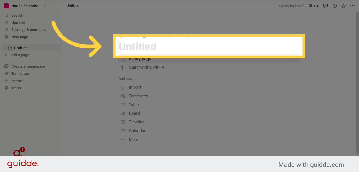How to draw in Notion - Guidde | Gallery
