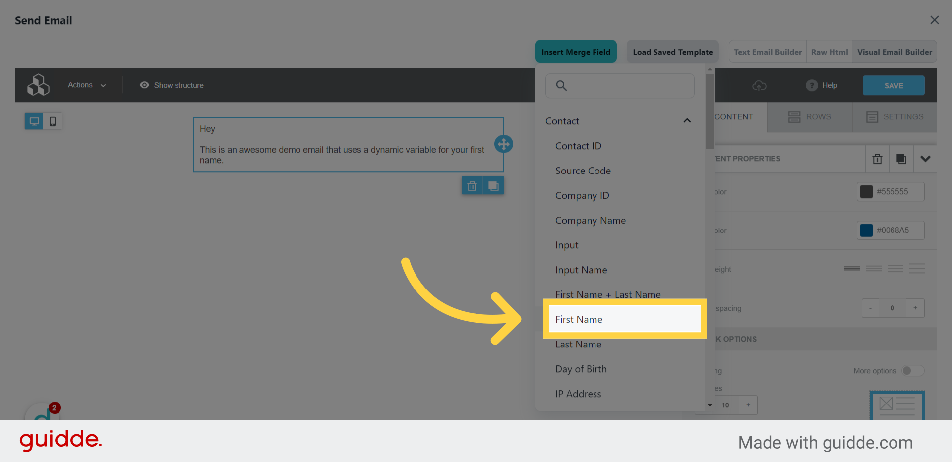 How To Add Dynamic Variables Into An Email - Digably Help Docs How To Add Dynamic Variables Into An Email - Digably Help Docs