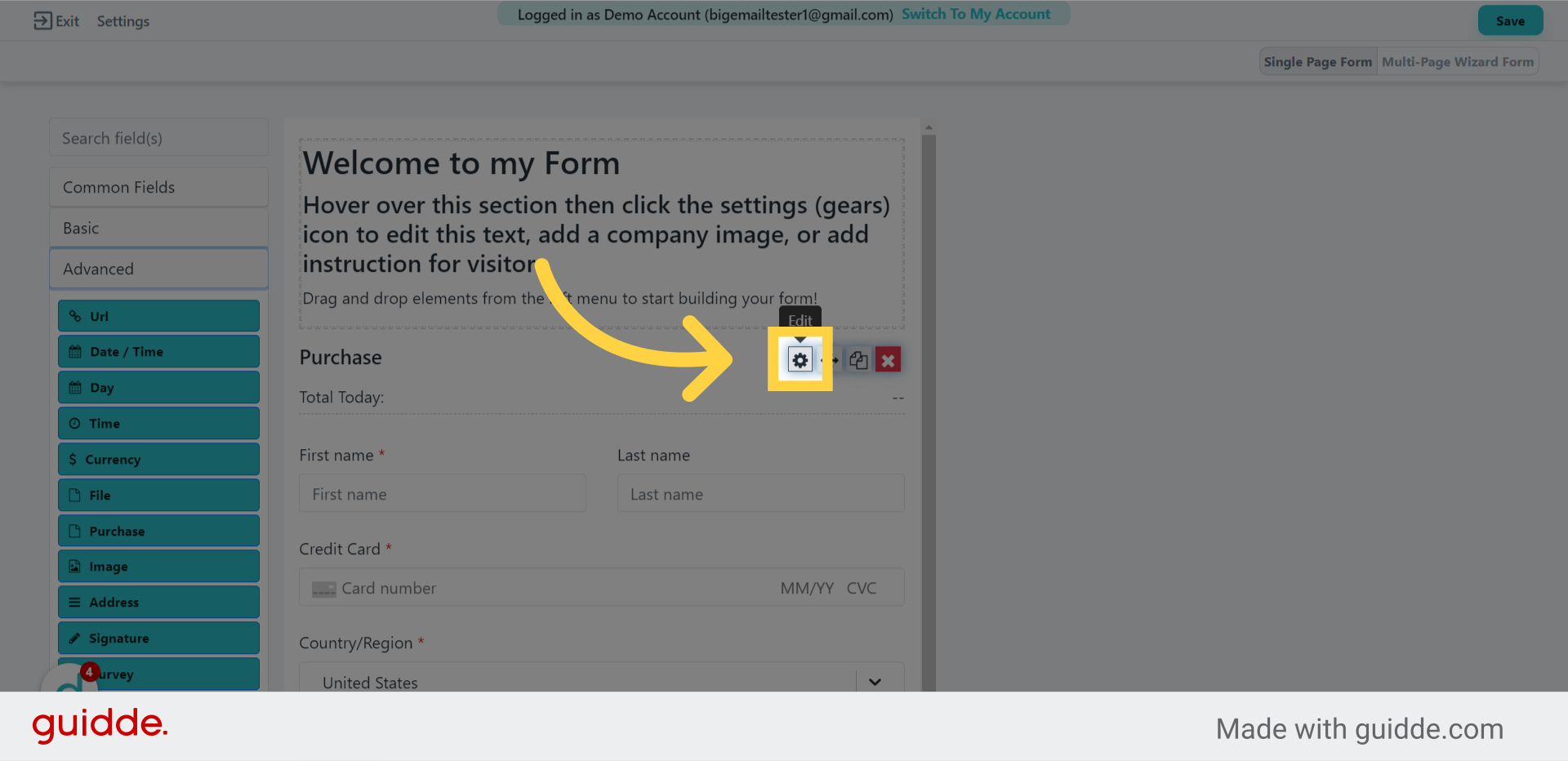 How To Create A Purchase Form Product Checkout Form Digably Help Docs 