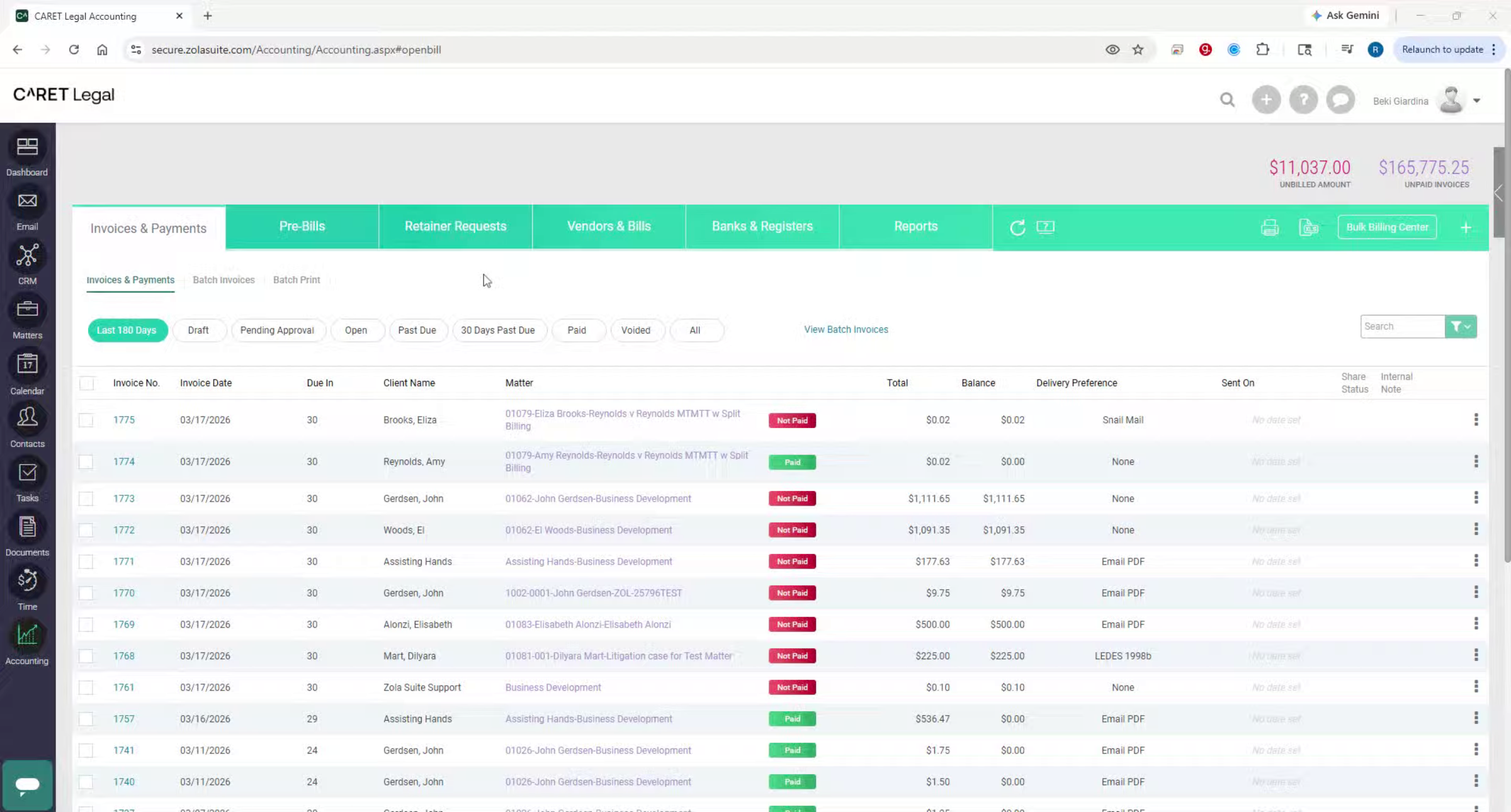 Access and Run Reports for CARET Pay – CARET Legal