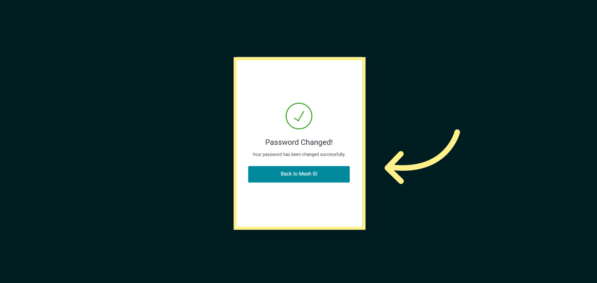 Logging in for the first time – Mesh ID Support