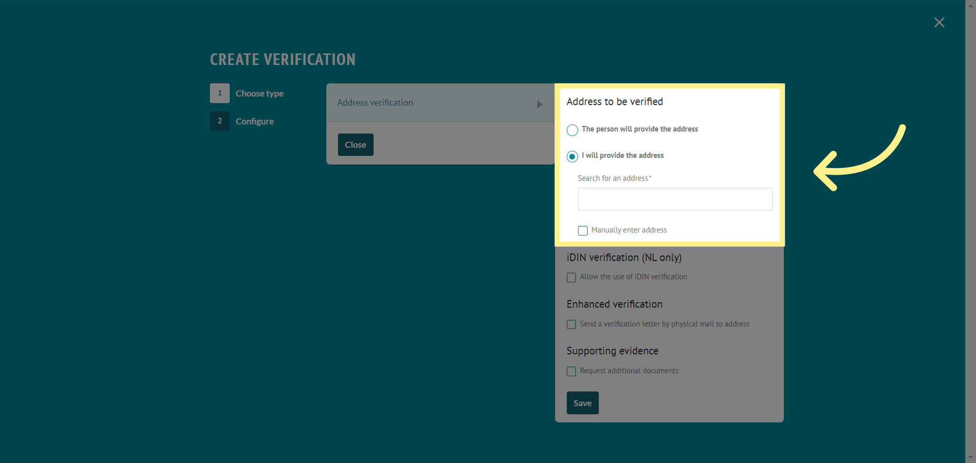 Requesting an address verification – Mesh ID Support