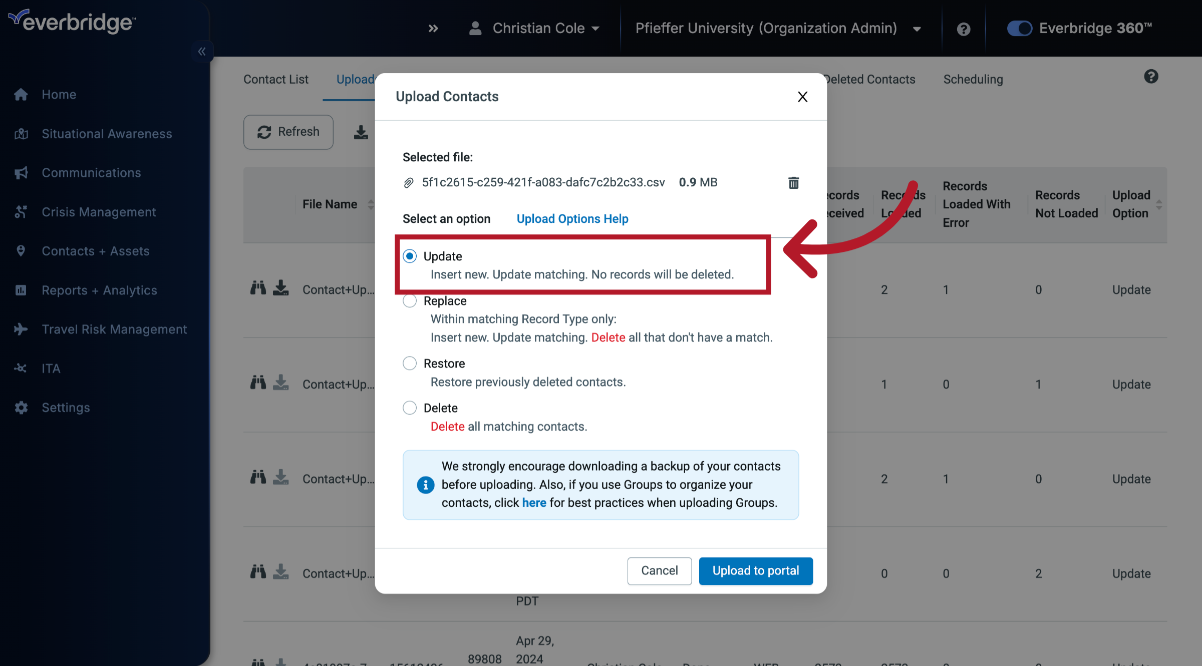 EBS: Managing Groups via a File Upload – Everbridge