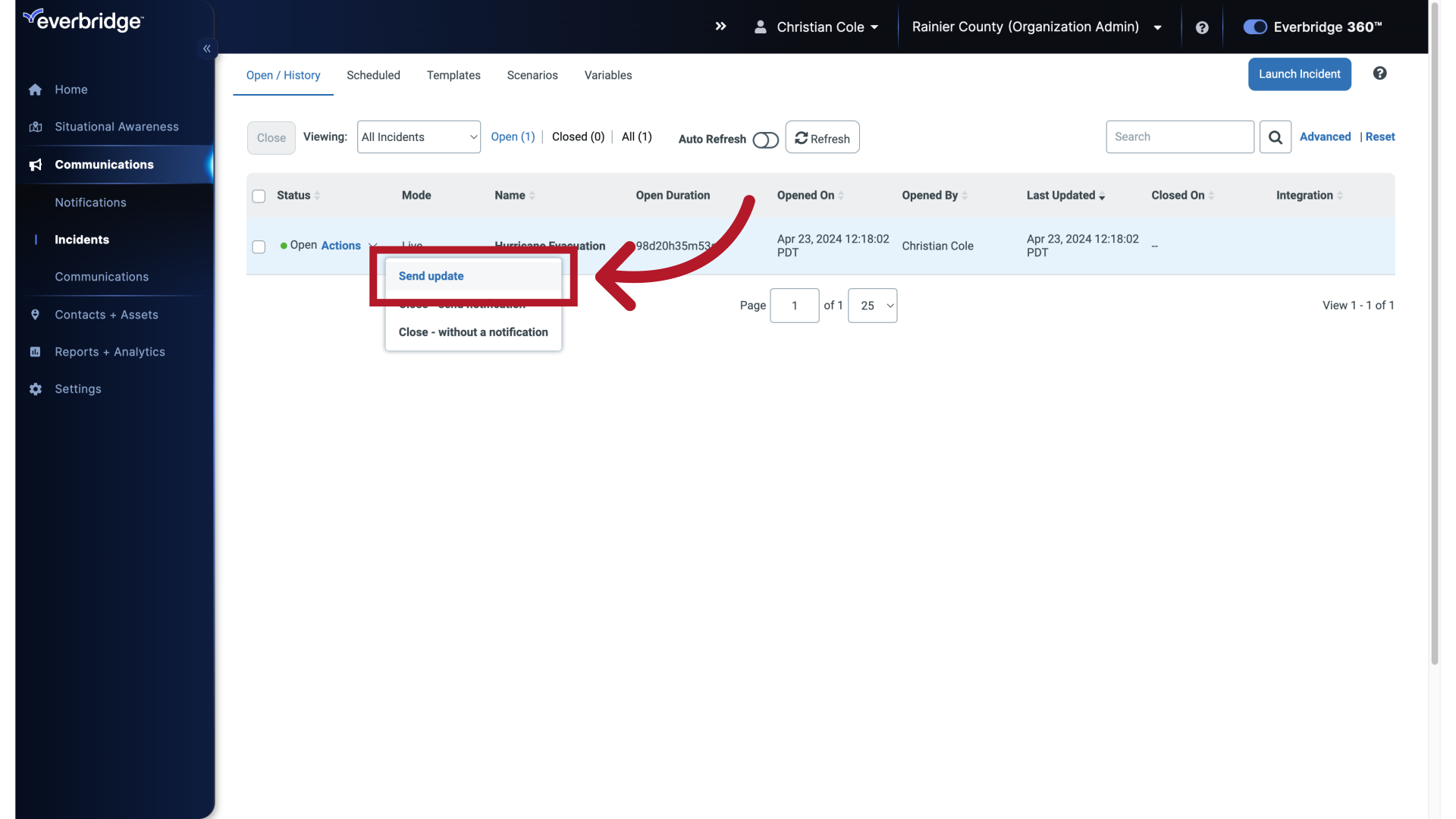 EBS: Sending Incident Updates in Everbridge Suite – Everbridge