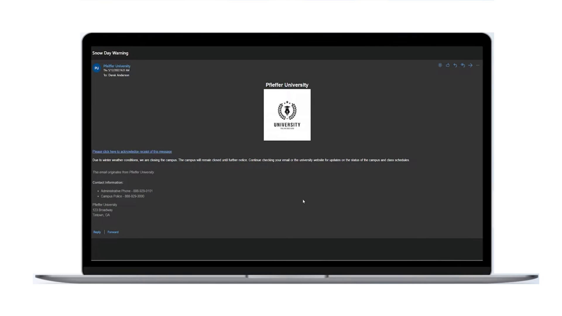 EBS: Enabling Your Contacts to Confirm Receipt of Your Messages in ...