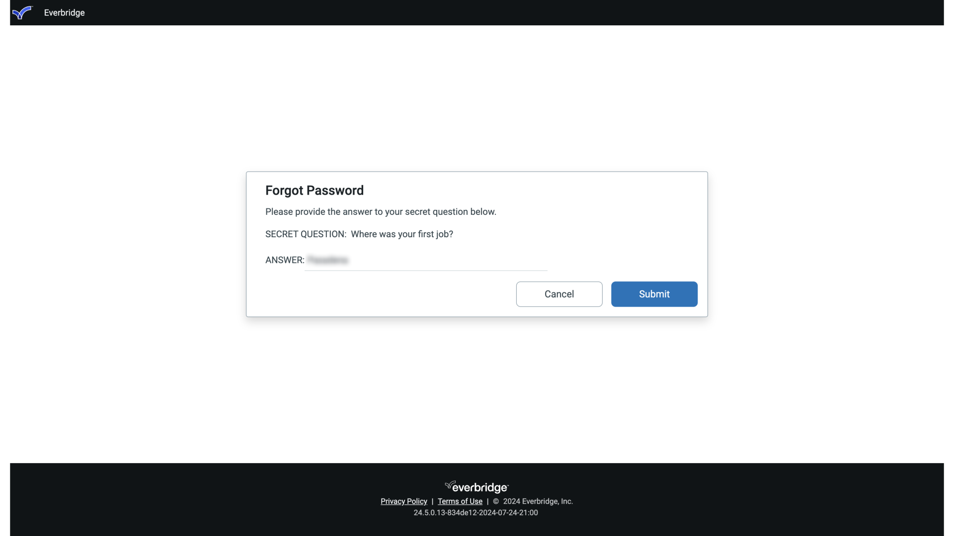 EBS: Sending a Forgot Password Email to Everbridge Users – Everbridge