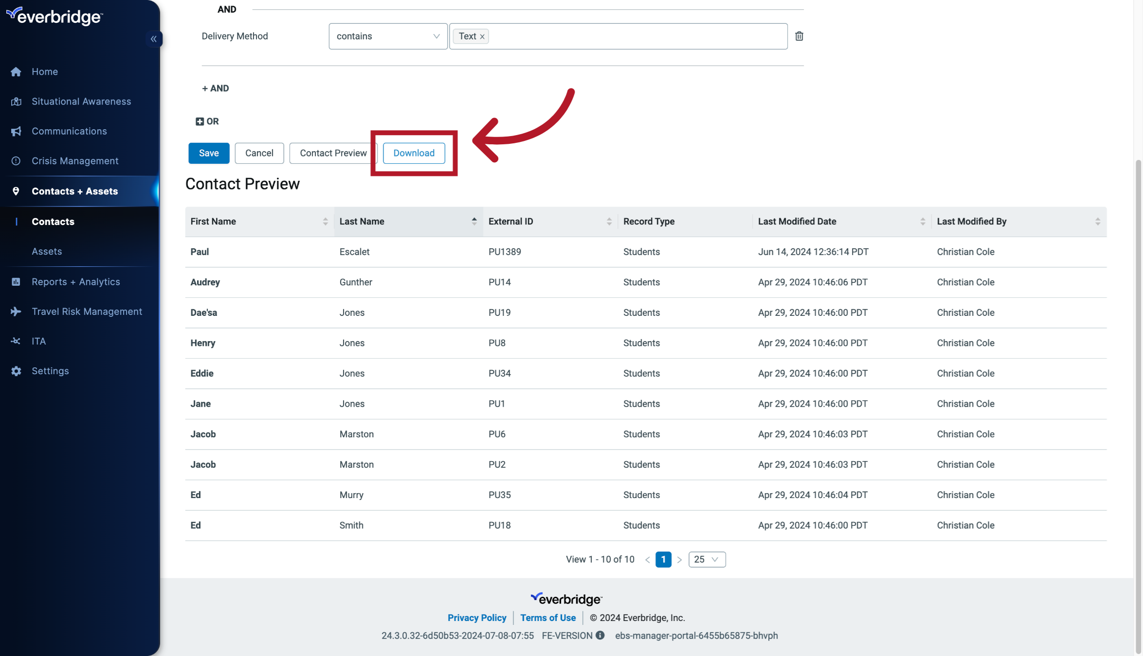 EBS: Creating and Updating Rules for Selecting Contacts in Everbridge Suite – Everbridge