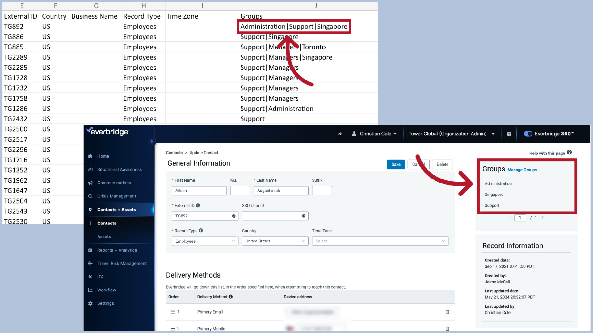 EBS: Adding Contacts to Groups via an Upload File in Everbridge Suite – Everbridge