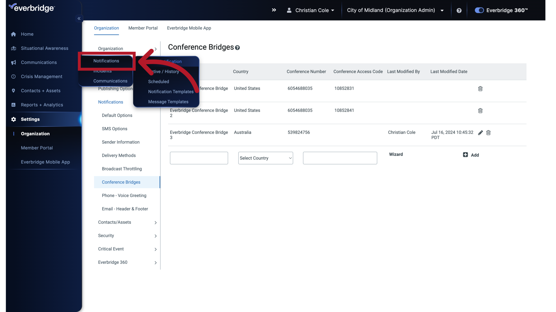 EBS: Creating a Conference Bridge in Everbridge Suite – Everbridge