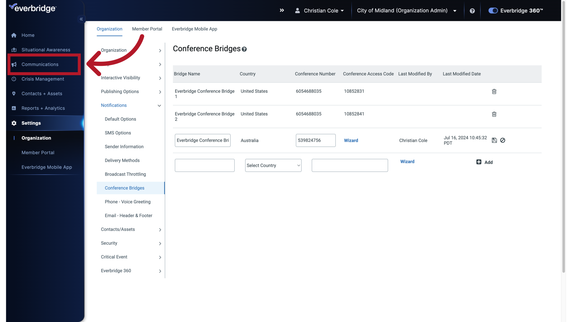 EBS: Creating a Conference Bridge in Everbridge Suite – Everbridge