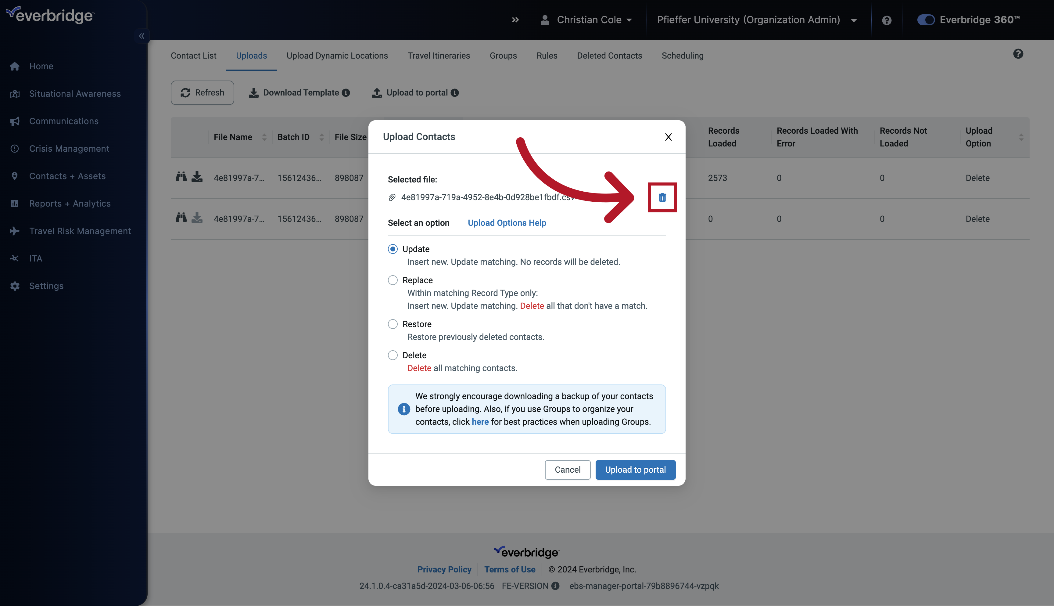 EBS: Contact Upload Overview – Everbridge