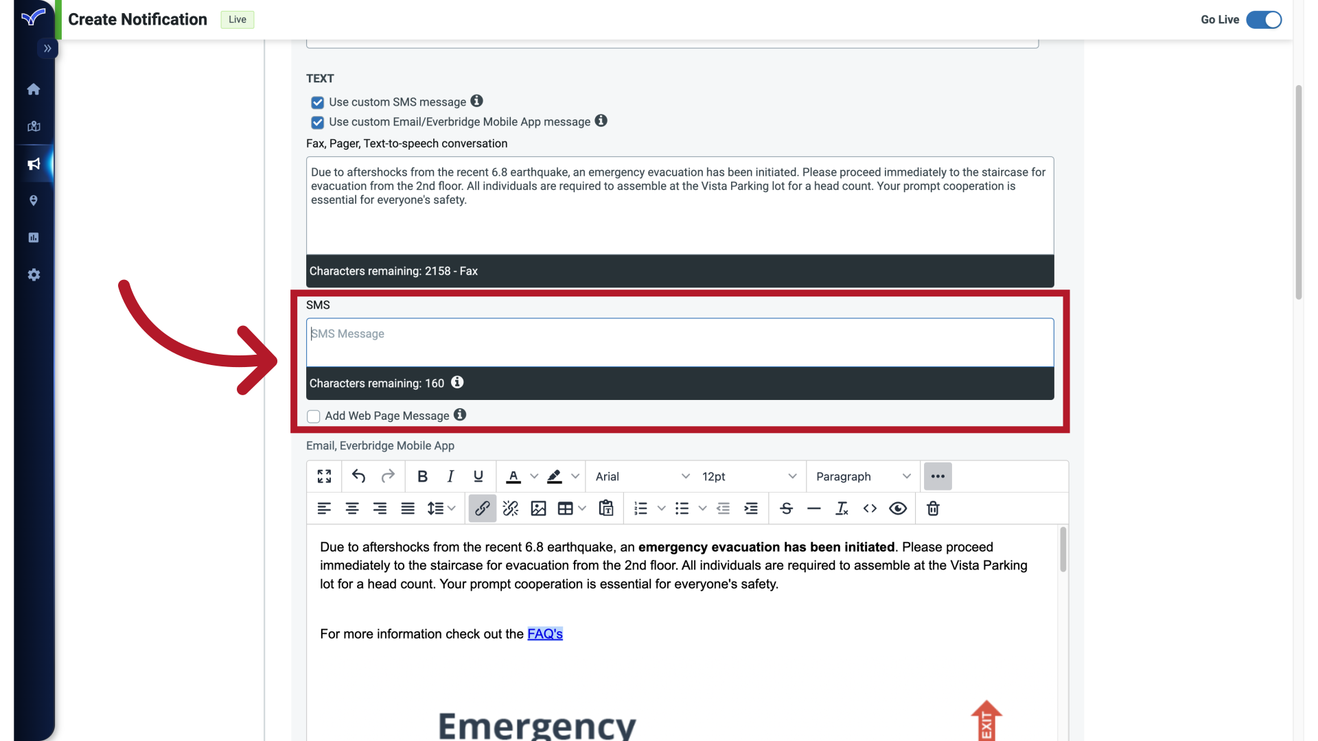 EBS: Formatting Text for Specific Delivery Methods in Everbridge Suite ...