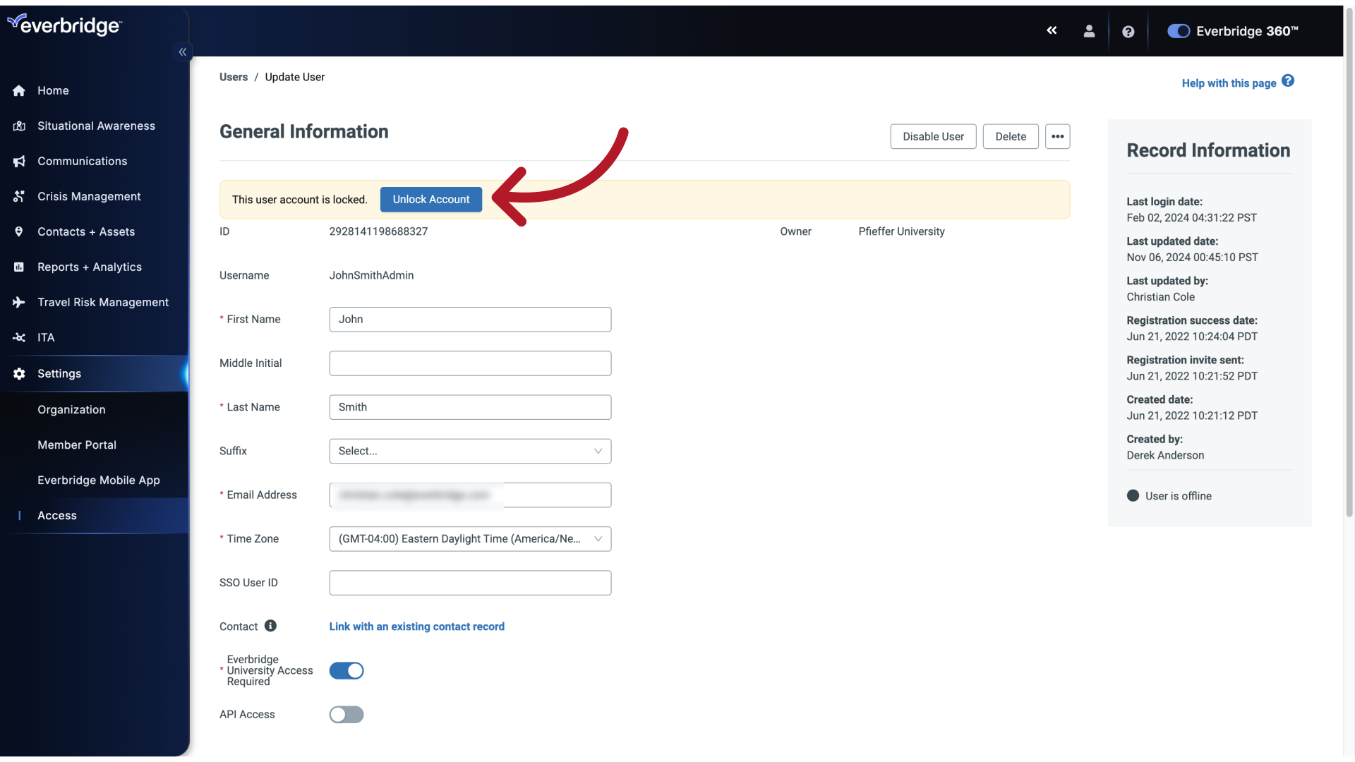 EBS: Unlocking User Accounts in Everbridge Suite – Everbridge