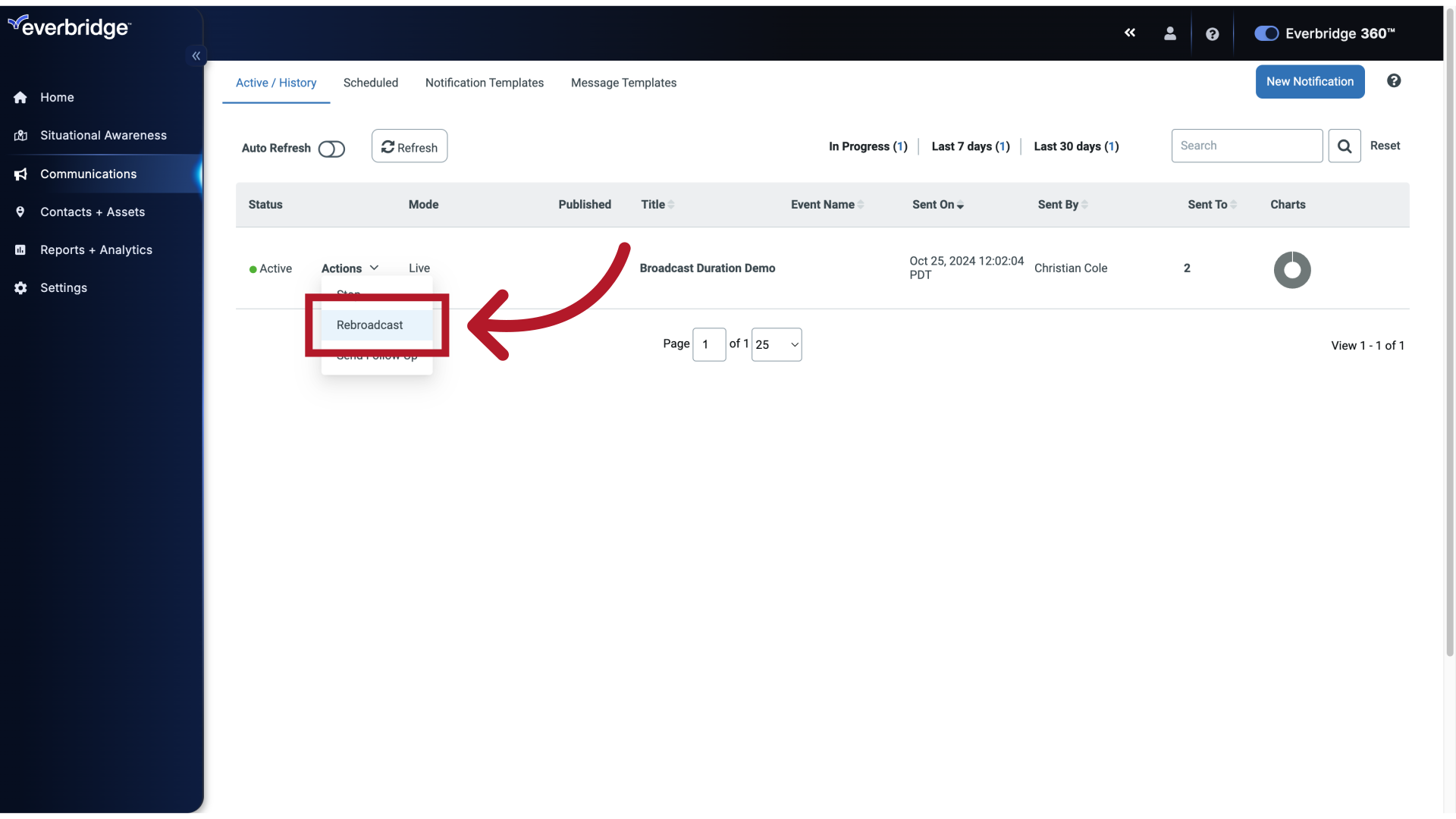 EBS: Setting a Broadcast Duration for a Notification in Everbridge ...
