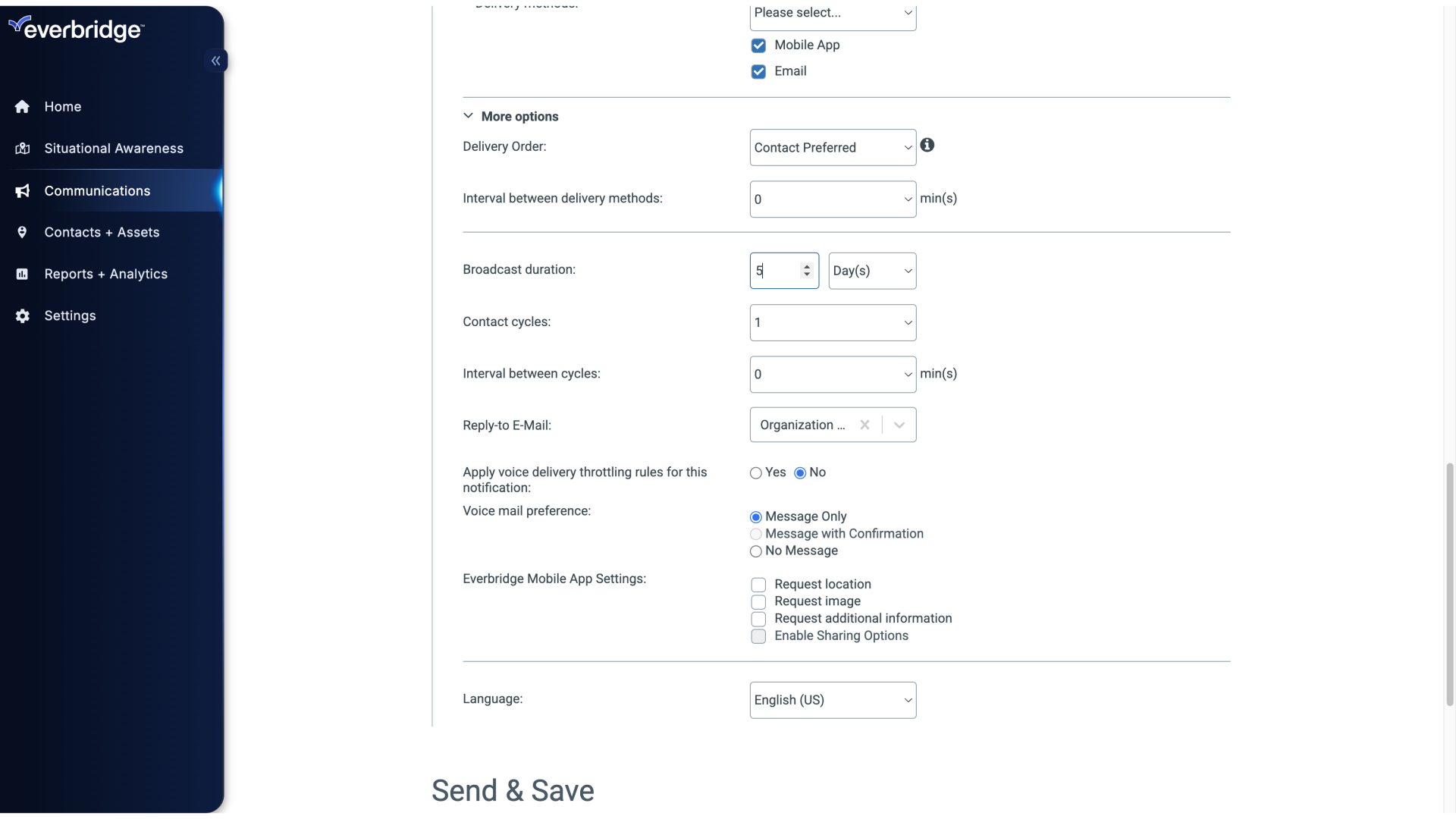 EBS: Setting a Broadcast Duration for a Notification in Everbridge ...