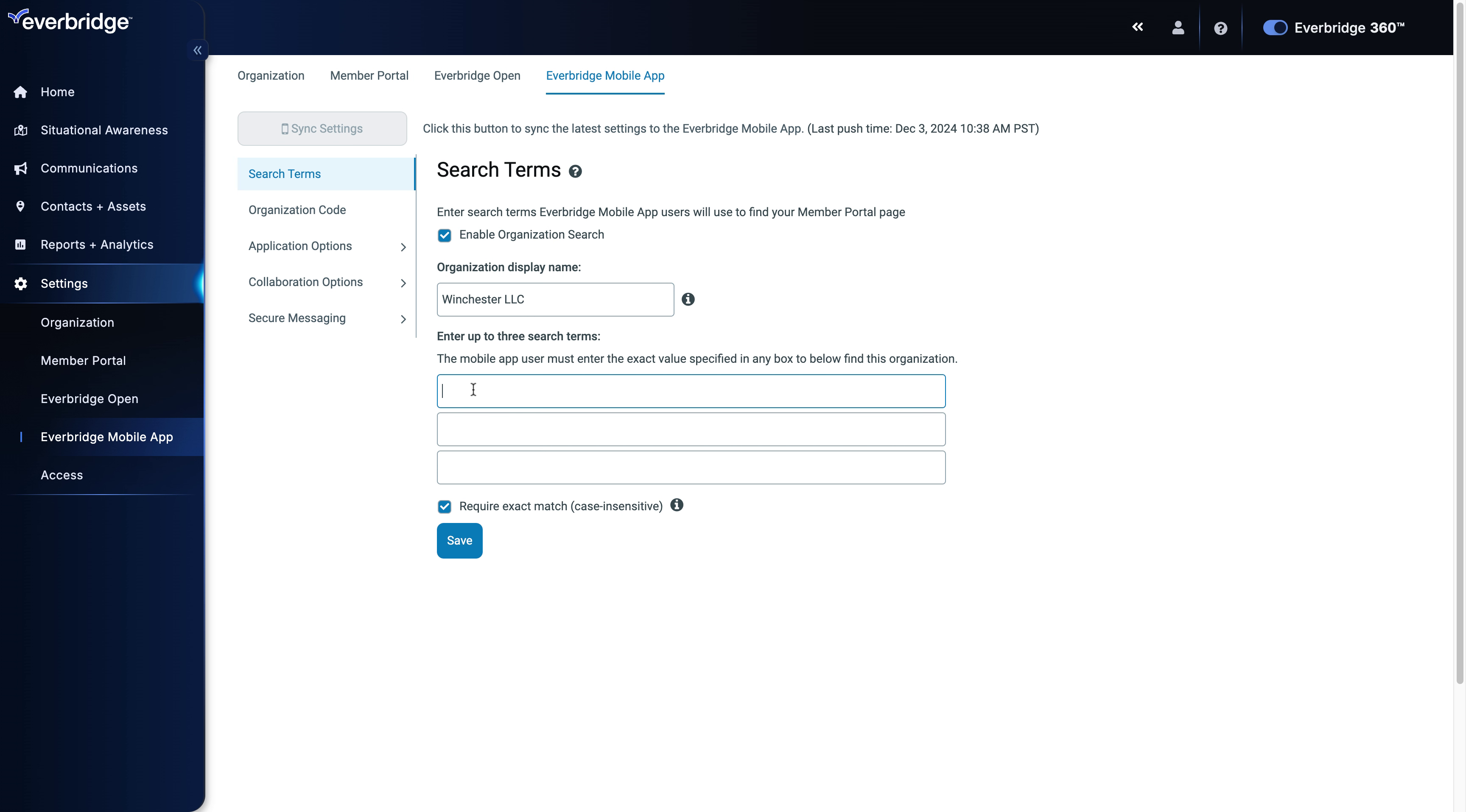 EBS: Enabling Search Terms for the Everbridge Mobile App – Everbridge