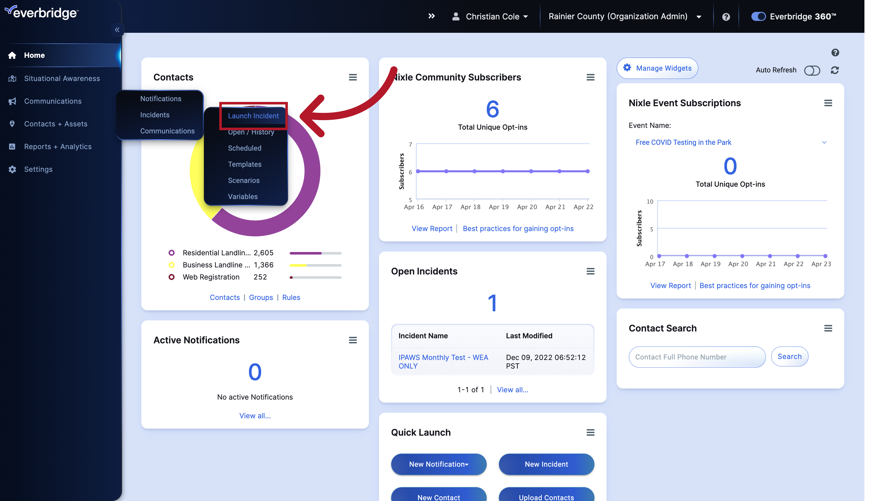 EBS: Launching an Incident in Everbridge Suite – Everbridge