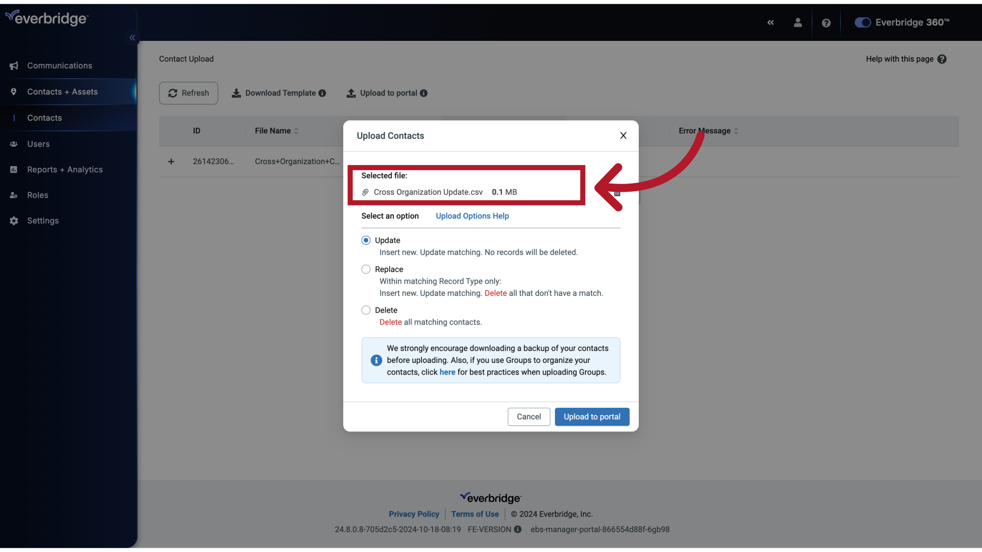 EBS: Uploading Contacts to Multiple Organizations in Everbridge Suite ...
