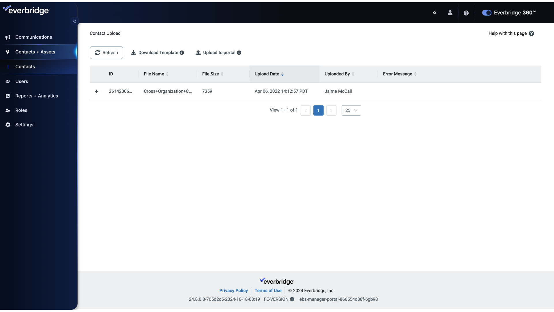 EBS: Uploading Contacts to Multiple Organizations in Everbridge Suite ...