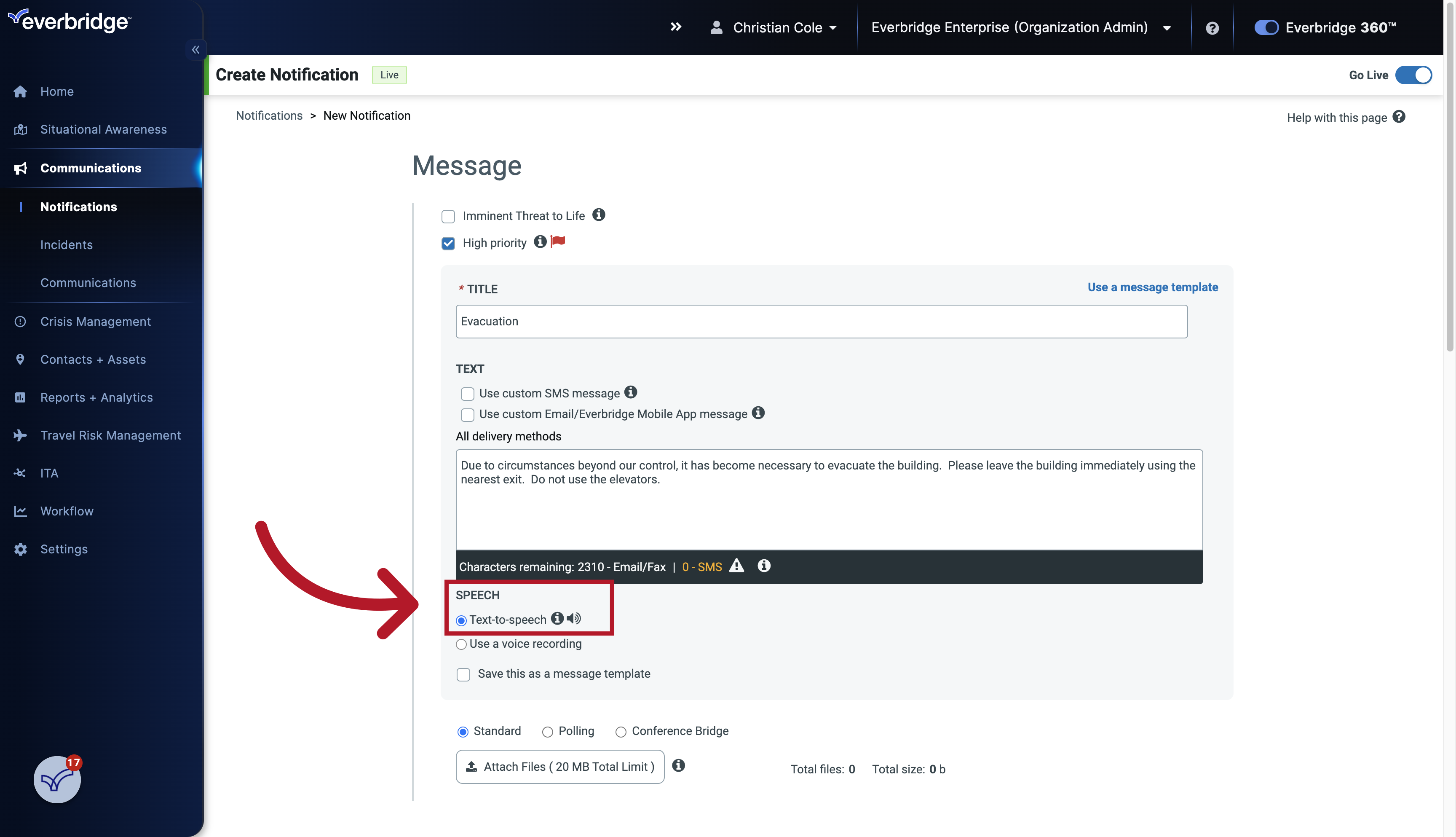EBS: Sending Notifications in Everbridge Suite – Everbridge